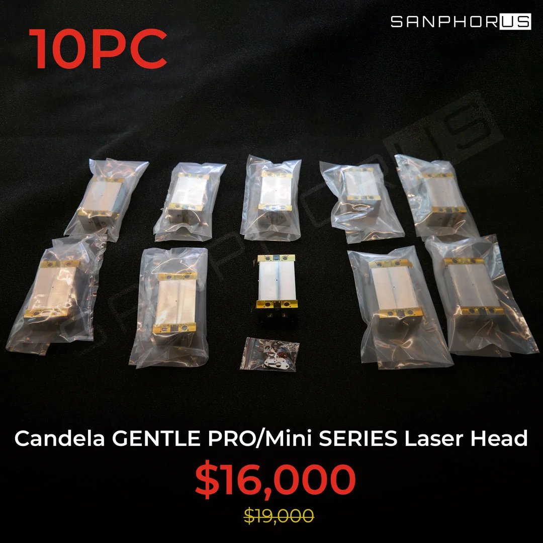 10 Pieces of Candela GENTLE PRO/Mini SERIES Laser Head, SP 00560-1 ...